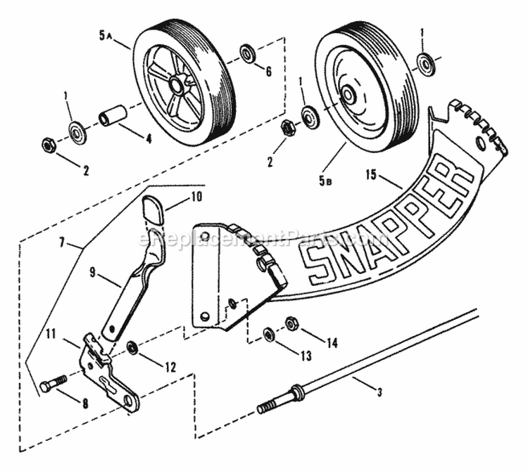WHEEL ARM, FRONT LH 7031016YP - OEM Snapper - eReplacementParts.com
