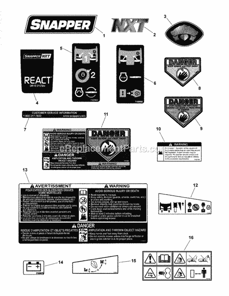 DECAL, SNAPPER TURTLE 1752570YP - OEM Snapper - eReplacementParts.com