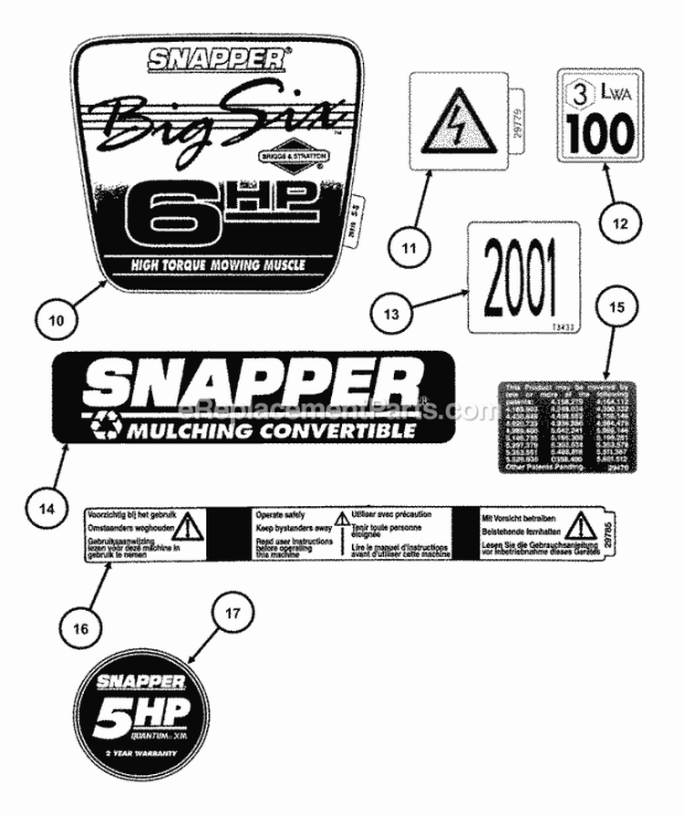 Logo mulching conver 7026383YP - OEM Snapper - eReplacementParts.com