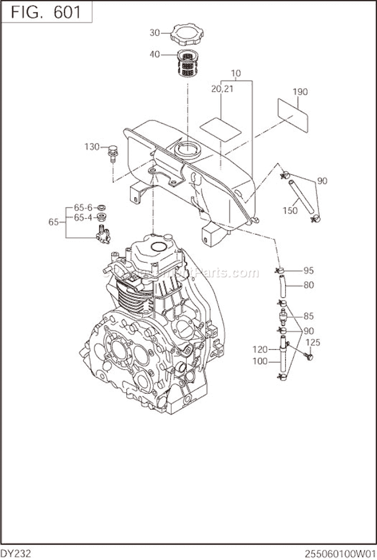 Fuel Filter X64-13600-10 - OEM Subaru - eReplacementParts.com