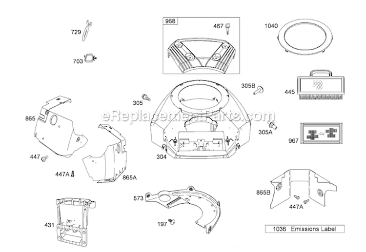 Clip 691010 - OEM Briggs and Stratton - eReplacementParts.com