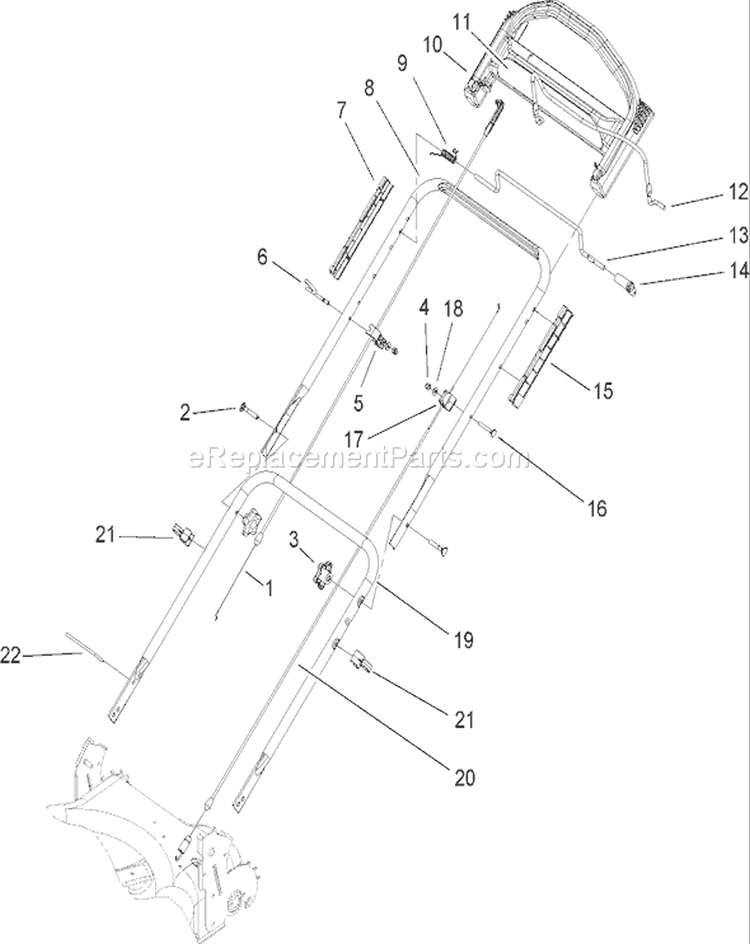 Handle-control 104-8678 - OEM Toro - eReplacementParts.com