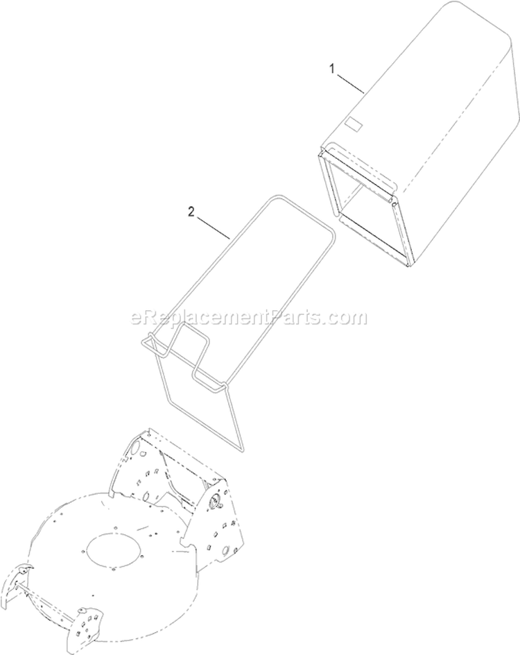 Grass Bag Asm 117-4191 - OEM Toro - eReplacementParts.com