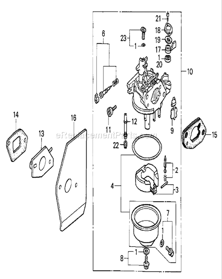 Gasket- Carburetor 16221-ZE7-M11 - OEM Honda - eReplacementParts.com