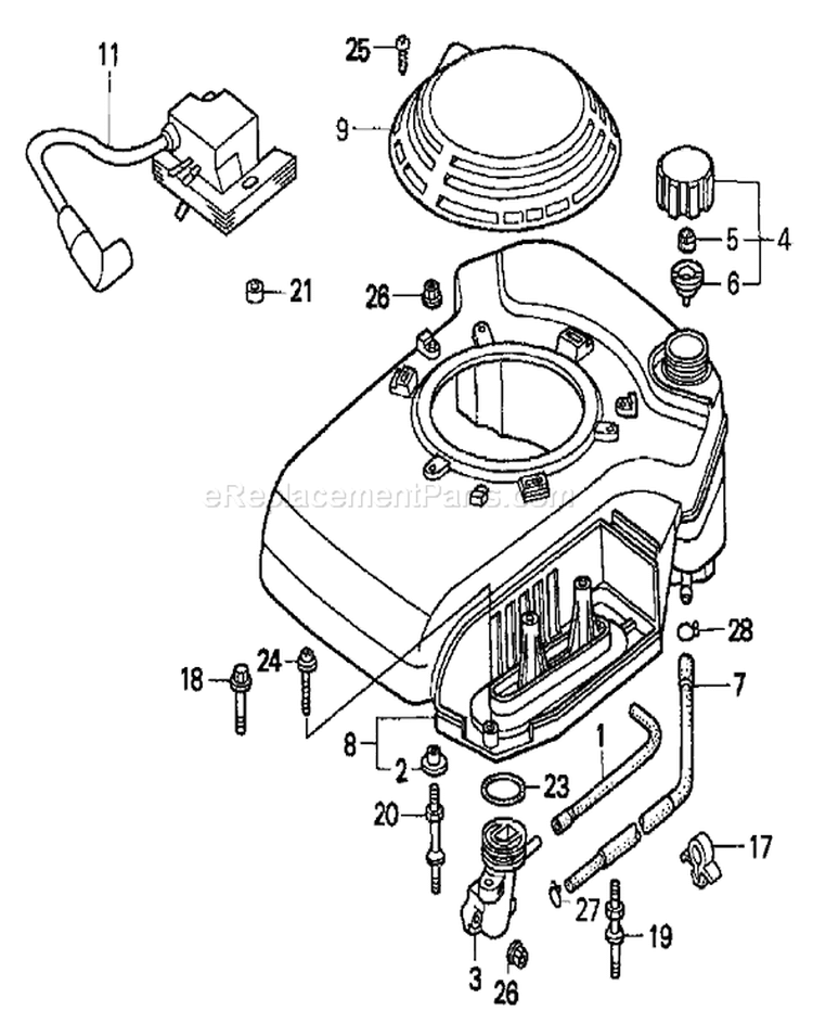 Screw- Tapping - 4X20 93913-24580 - OEM Honda - eReplacementParts.com