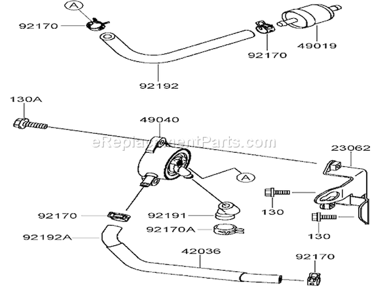 TUBE 92191-7027 - OEM Kawasaki - eReplacementParts.com