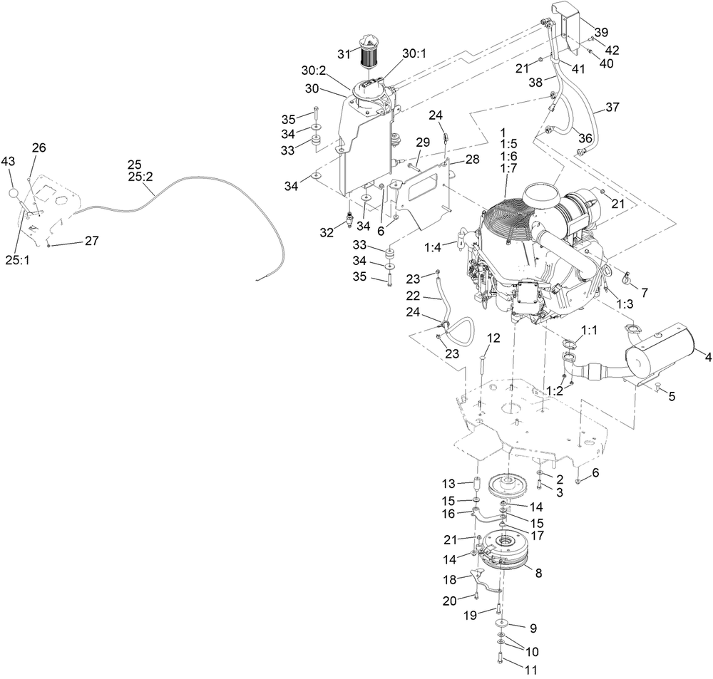 Valve-Oil Drain 103-6602 - OEM Toro - eReplacementParts.com