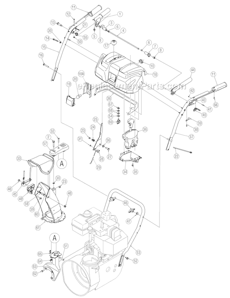 Hex Washer Hd. Self-Tapping Scr. 5/16-18 x .75" Lg. 710-1260A - OEM MTD ...