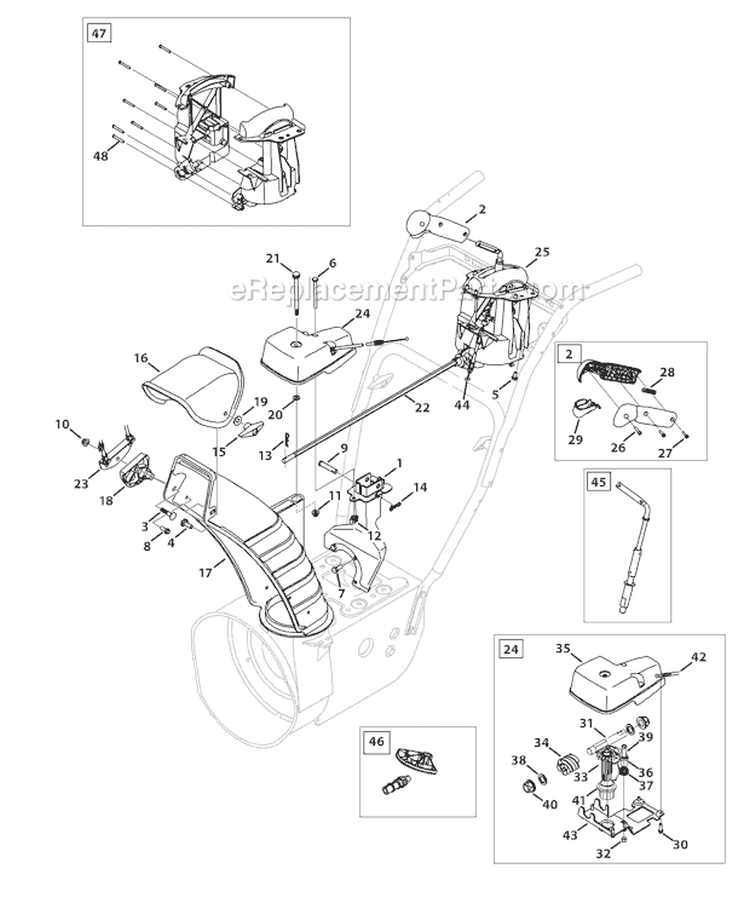 CONTROL ASM-4 WAY 984-04338A - OEM Troy-Bilt - eReplacementParts.com
