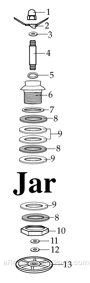 Drive Shaft 003601 - OEM Waring - eReplacementParts.com