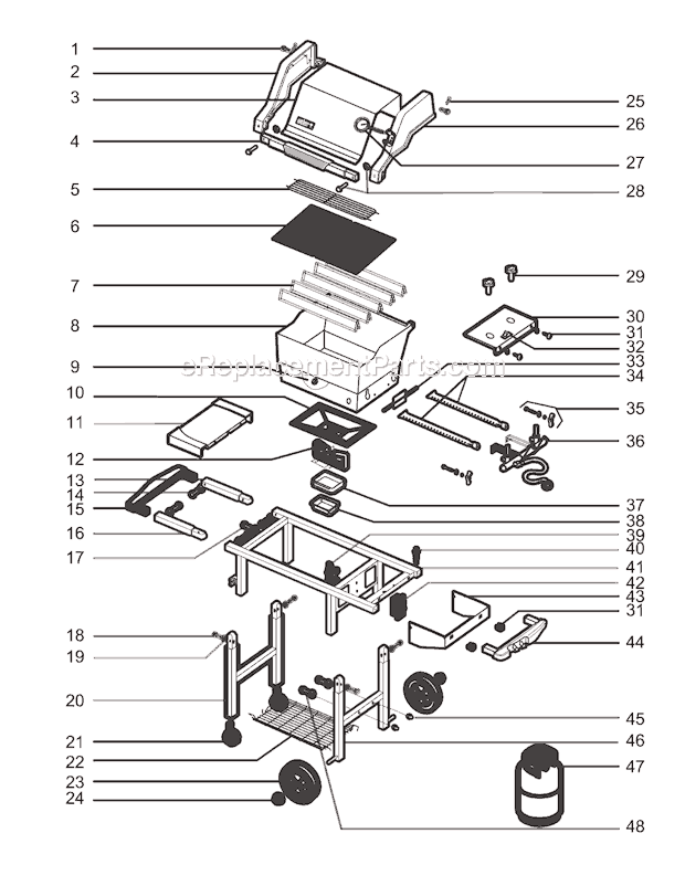 Hose And Regulator 69891 - OEM Weber - eReplacementParts.com