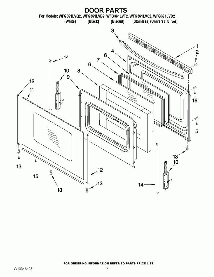 Door Hinge WPW10299227 - OEM Whirlpool - eReplacementParts.com