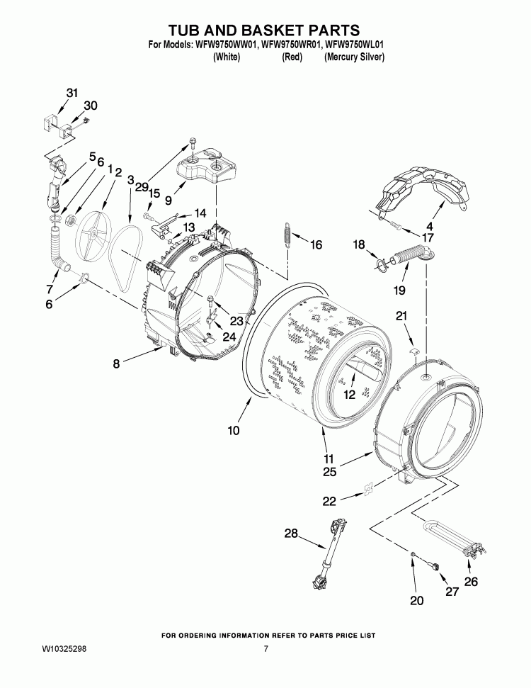 Washer Drum Baffle WPW10283356 - OEM Maytag - eReplacementParts.com