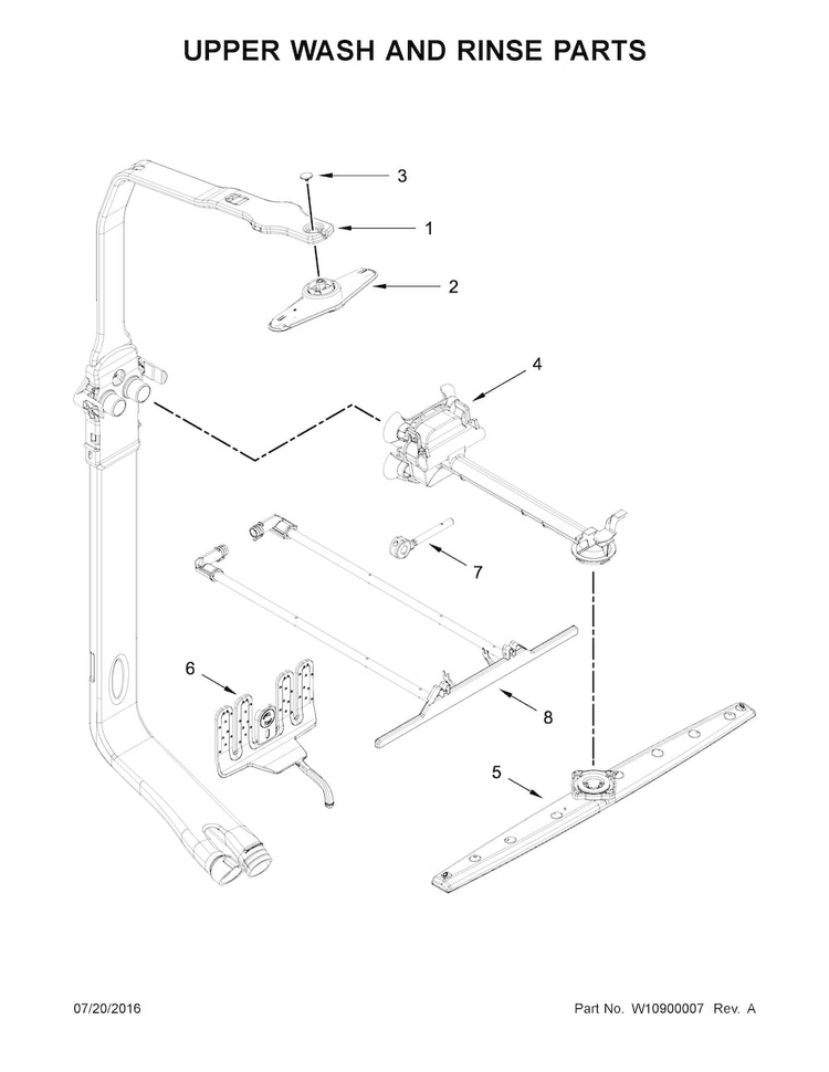 Water Supply Tube W10861745 - OEM Whirlpool - eReplacementParts.com