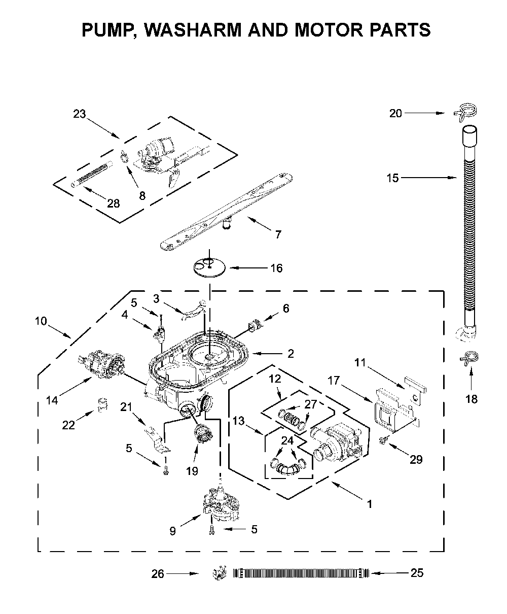 HOSE W11419334 - OEM Whirlpool - eReplacementParts.com