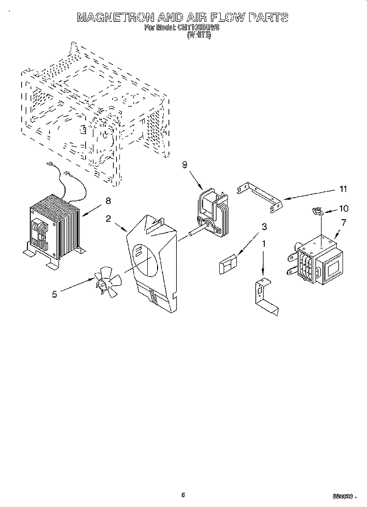 Magnetron W10245183 - OEM Whirlpool - eReplacementParts.com