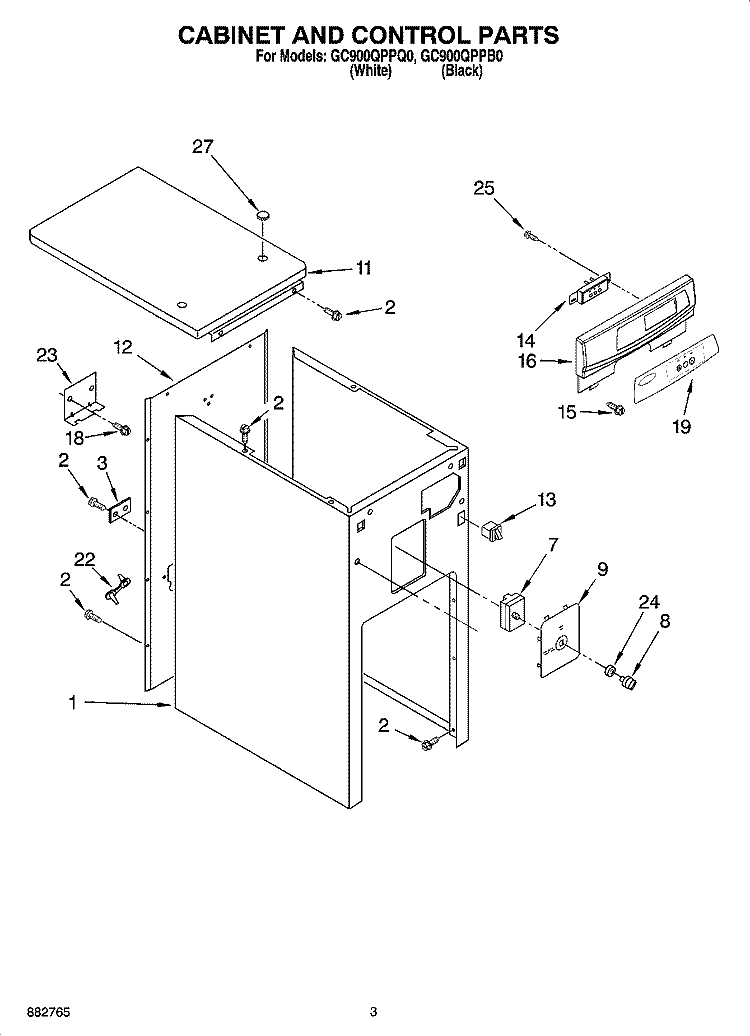 TRASH COMPACTOR TOUCHPAD W11050447 - OEM Whirlpool - eReplacementParts.com