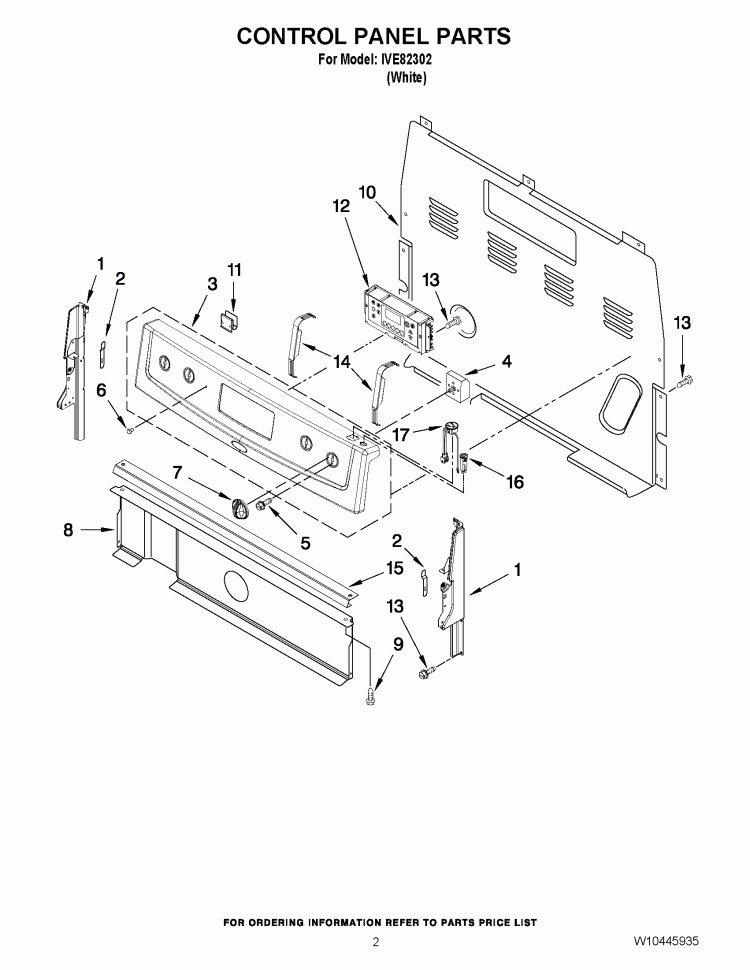Dual Element Control Switch WPW10434452 - OEM Whirlpool ...