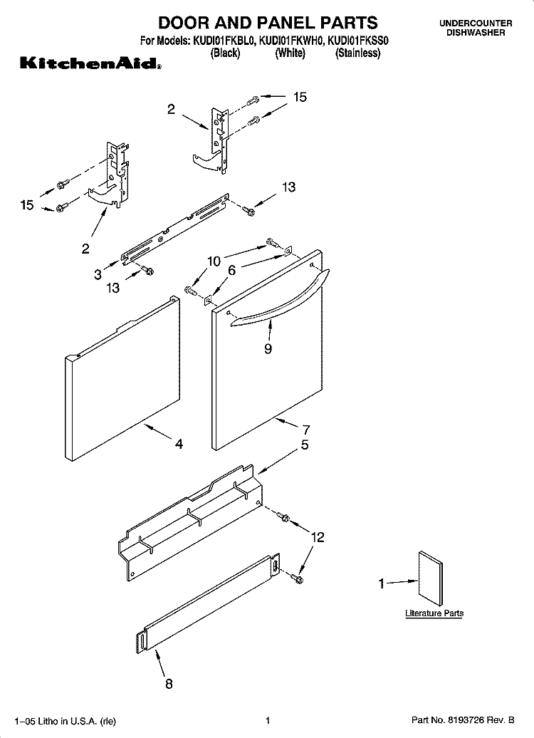 PANEL W11113792 - OEM KitchenAid - eReplacementParts.com