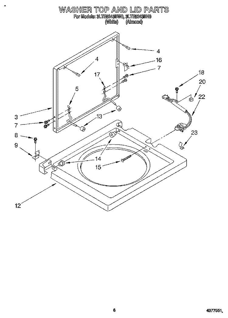 Washer Lid Switch Kit WP3355806 - OEM Whirlpool - eReplacementParts.com