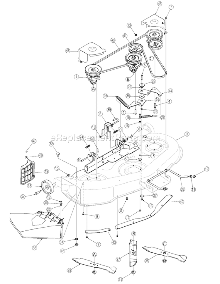 Deck Spindle Belt 954-04118 - OEM Cub Cadet - eReplacementParts.com